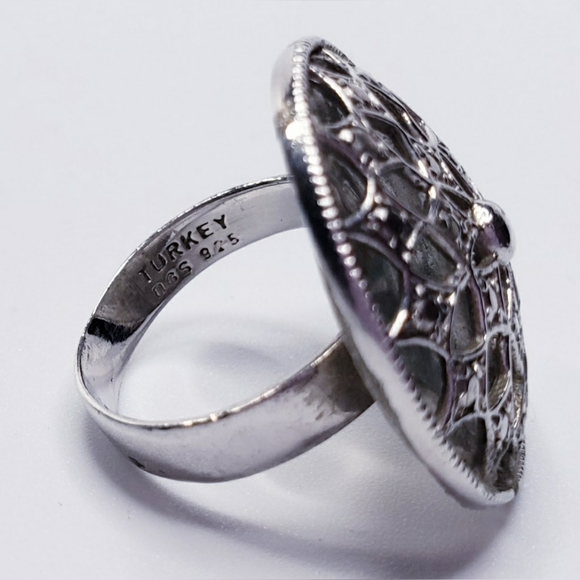 TURKEY | Jewelry | Vintage Hand Made Geometric Design Turkish Filigree ...